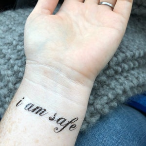 Customized Temporary Tattoos Fake Tattoos Your Words Set of 2 - Etsy