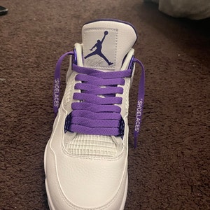 Jordan 4 Thunder Lightning Speckle Print Laces - Etsy