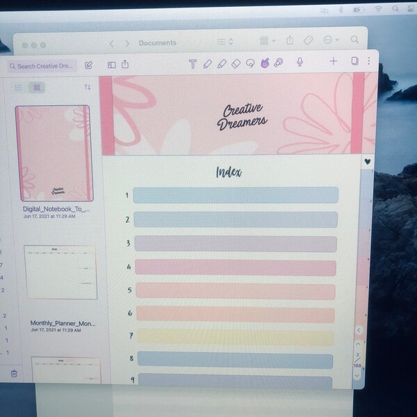 Yearly Planner Goodnotes Template, Undated Planner, Year at a Glance ...