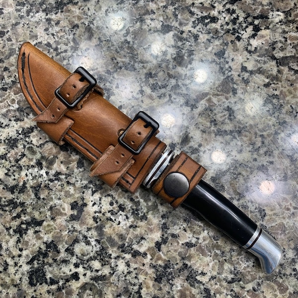 Horizontal Sheath for Buck 102; Cross Draw or Scout Carry, Genuine ...