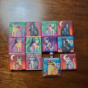 Ceramic Mosaic Tiles Premium Matte Finish 1 Inch 12 Piece Set Funky ...