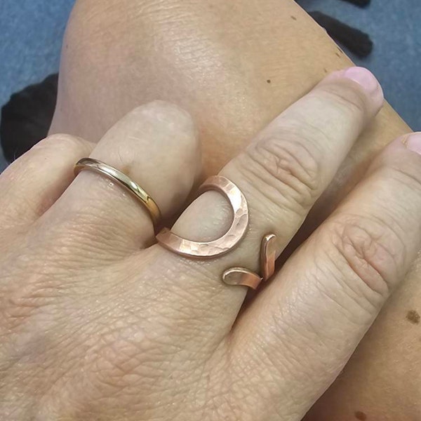 Textured Copper Band Rings | Pure Copper Rings | Arthritis Rings | Gift ...