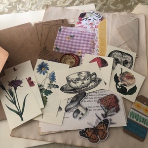 Cottagecore Stamped Note Cards Stationery Pack Bundle for | Etsy