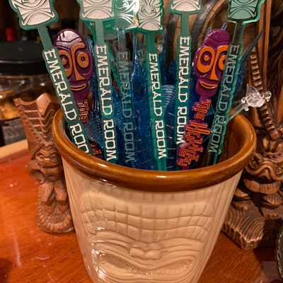 Custom Tiki Swizzle Sticks Frosted Colors - Etsy