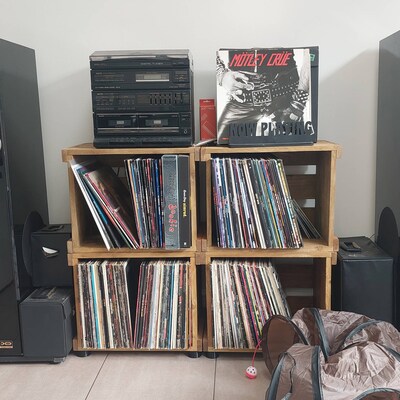 Vinyl Record/lp Stackable Wooden Crate for Great Looking Storage and ...