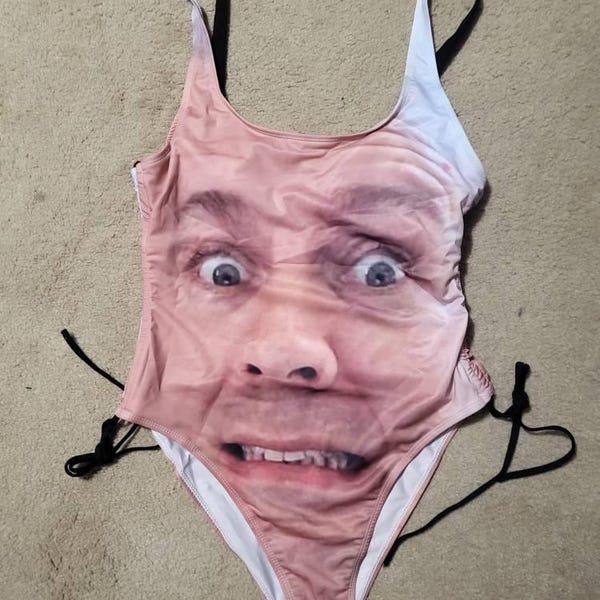 Custom Swim Trunks Men Face, Personalized Christmas Trunks With Gog ...