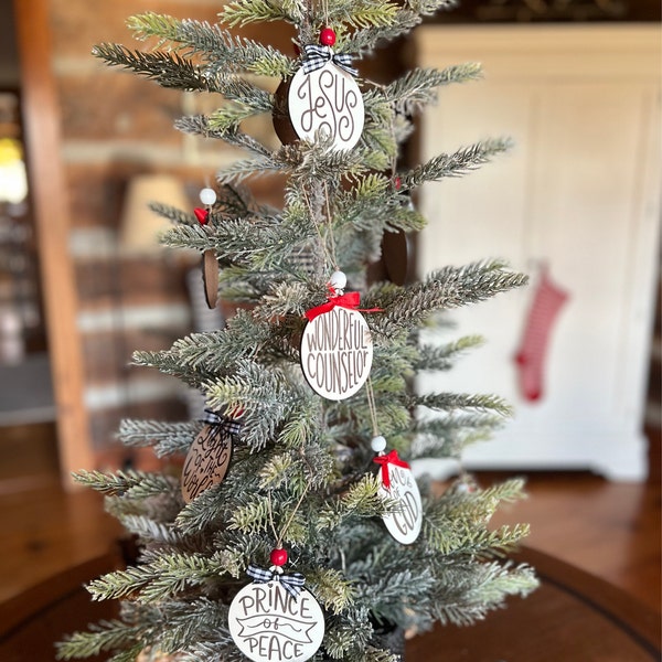 Names of Jesus Ornament, Christ Centered Ornament, 12 Days of Christmas ...