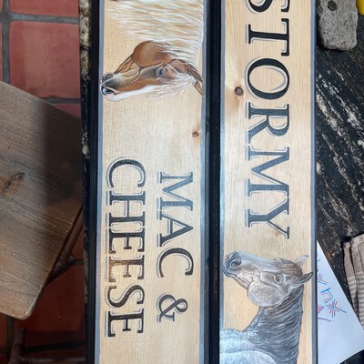 Hand Painted Stall Sign - Etsy