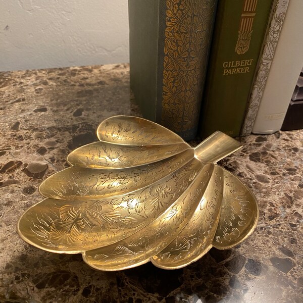 Vintage Pottery Vase With Brown Glaze and Intaglio Designs - Etsy