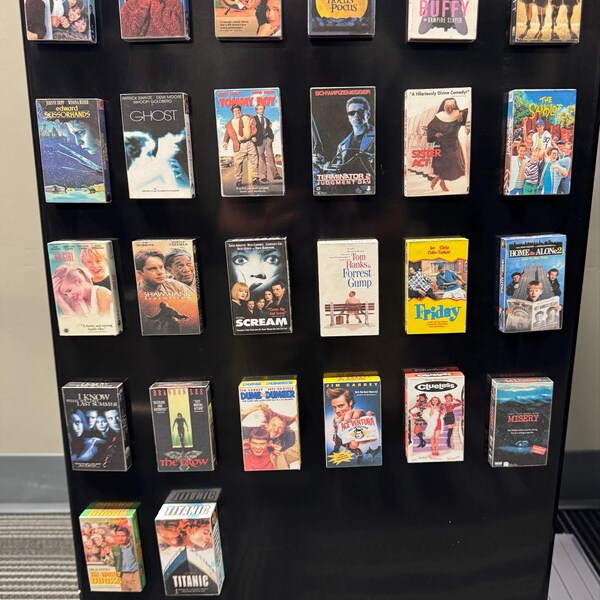 Retro VHS Mini Refrigerator Magnets Modern Recent Horror Movies Classic ...