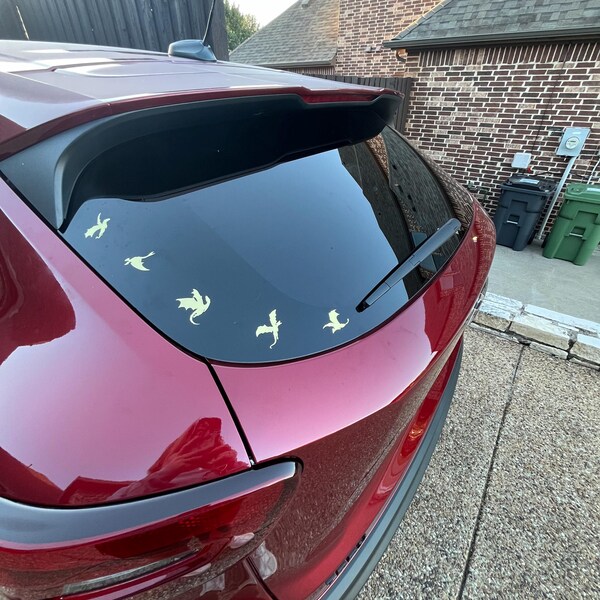 Car Decal, Andarna, Fourth Wing, Tairn, Thingy Thingz, Custom, Bookish ...