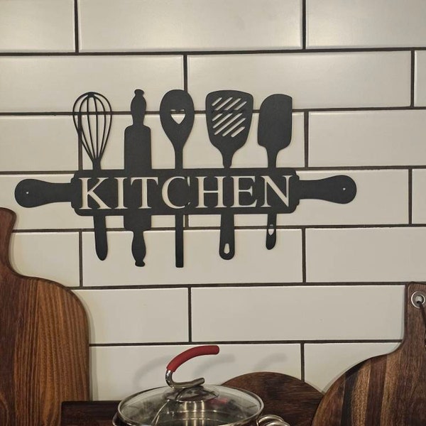 Kitchen Sign, Custom Metal Sign, Kitchen Decor, Metal Kitchen Sign ...