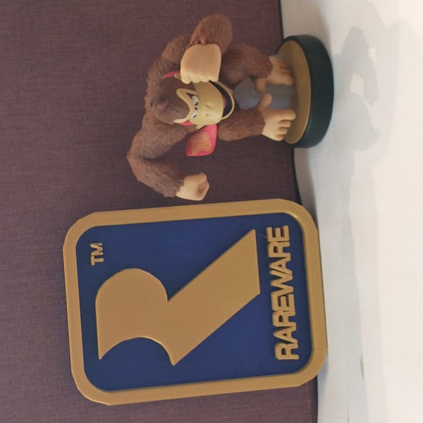 Revised* Rareware Video Game Logo Sign Decoration ~ 4.5x3in (videogame ...