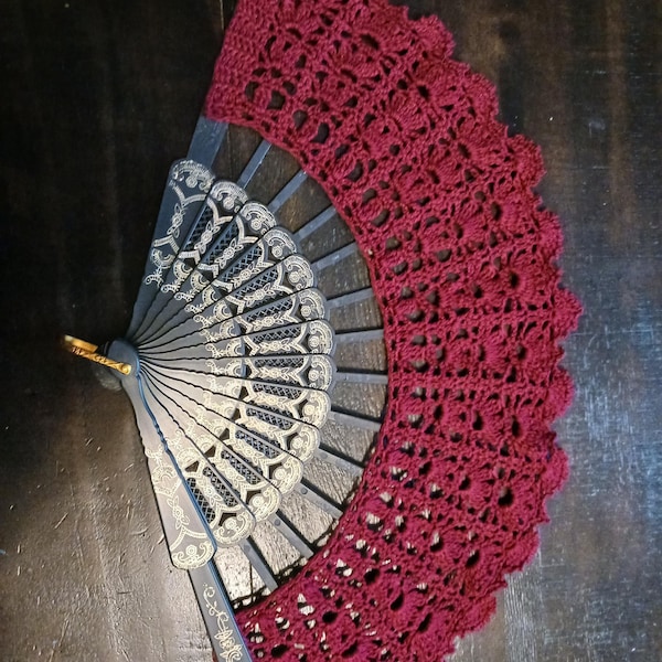 Crown of Petals Crochet Hand Fan Kit - Crochet Kit - Hand Fan - Crochet ...