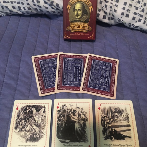 Shakespeare Illustrated Playing Cards - Etsy