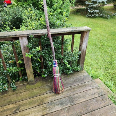 Wizard Broom Rainbow Broomsticks Magic Flying Broom - Etsy