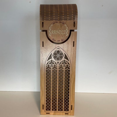 Beautiful Wine Box 4 Mm Plywood Dxf File for Cnc Router or - Etsy