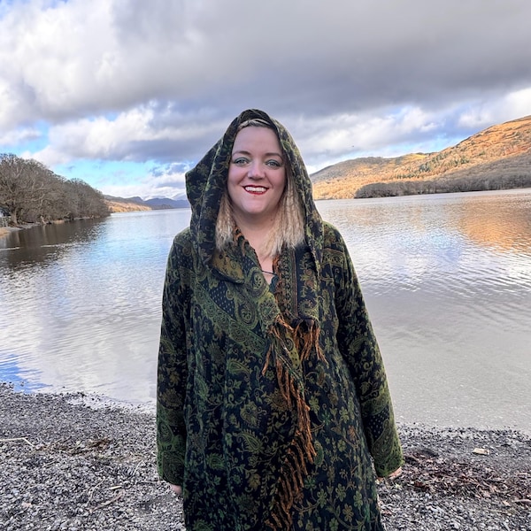 The Enchantment Cloak • Hooded Festival Blanket Cloak • Unisex Paisley ...