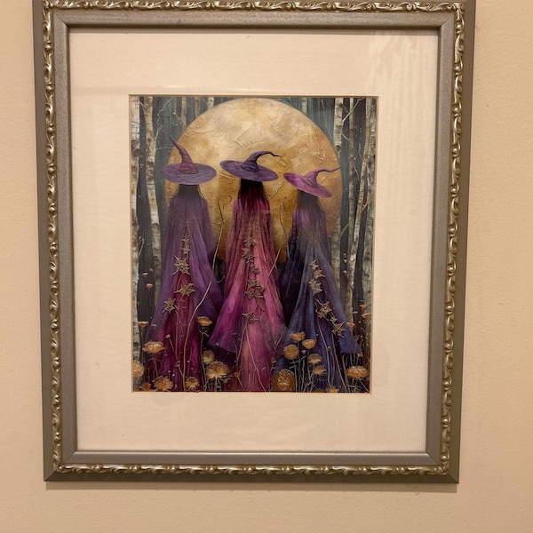 Whimsical Fae Art Print Fantasy Cottagecore Picture, Mushroom Fairy ...