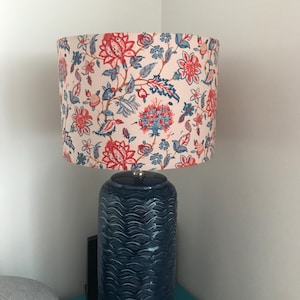 Blue Lampshade, African Print Lampshade, Ankara Lampshade, Vlisco ...