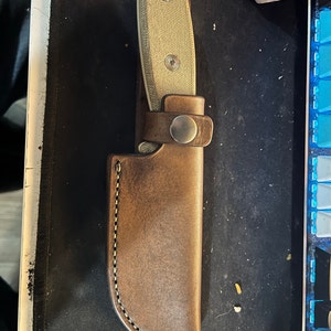 Tops BOB Fieldcraft Handmade Leather Scout sheath Only 6 - Etsy