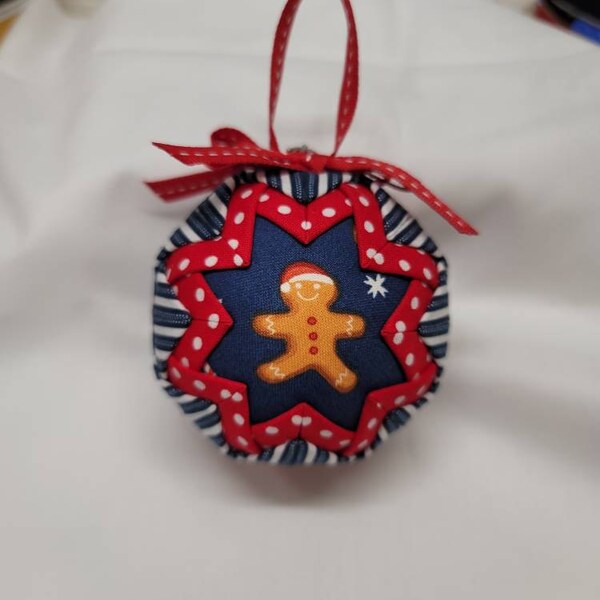 Christmas Fabric - Gingerbread Shuffle Navy Fabric, Fabric by the Yard ...