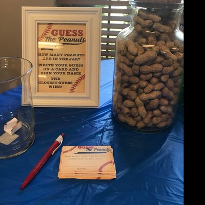 Baseball Guess the Peanuts Game Sign - Etsy