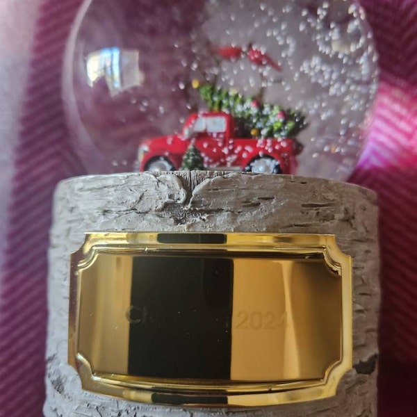 Engraved Winter Castle With Train Snow Globe, Fancy Snow Globe, Classic ...