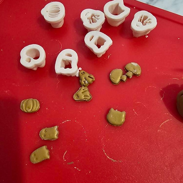 Fall Tiny Mini Clay Cutter (0.375 Inch) | Micro Cutter Embossing ...