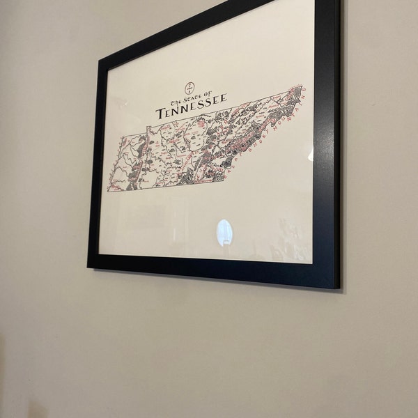 Ohio Map Hand Drawn Fantasy Map for Home Decor - Etsy