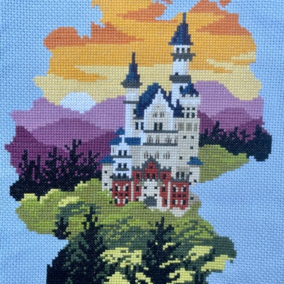 Germany Modern Cross Stitch Pattern, Nature Easy Counted Cross Stitch ...