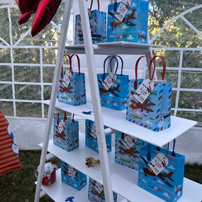 Editable Airplane Tag, Airplane Party Favor Tags, Airplane Birthday ...