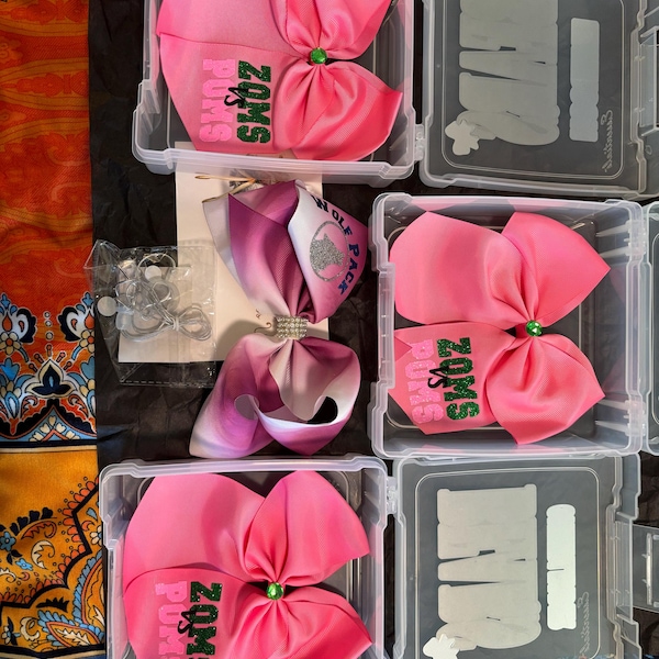 Cheer Bow Box, Cheer Bow Holder, Bow Box, Cheerleading Bow Box, Bow ...