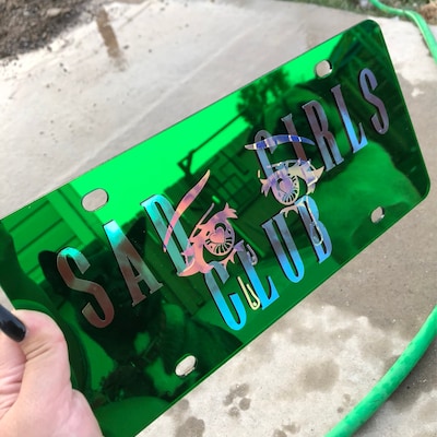 Blank Mirrored Acrylic License Plates 12 X 6 wholesale Any Color ...