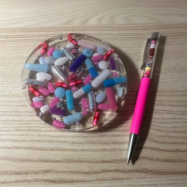 Colorful Vial Chill Pill Keychain single - Etsy