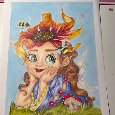 Mermaid Hug Grayscale Coloring Page ORIGINAL HAND DRAWN Mermay ...