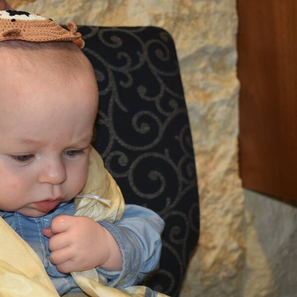 A Baby Kippah Child Toddler Bris Yarmulke Lion, Teddy Bear Panda or ...