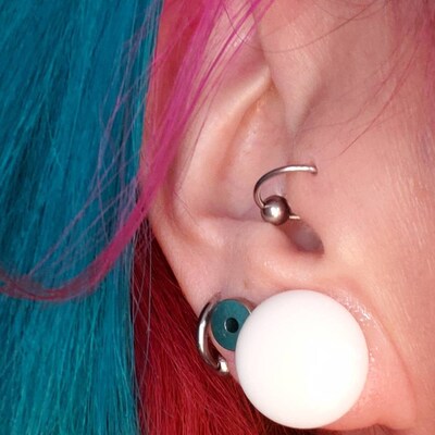 Narra Wood Fake Gauge Pincher for Pierced Ears FREE - Etsy UK