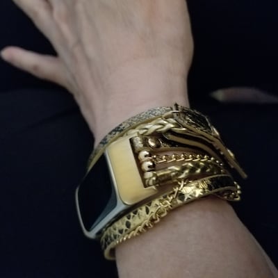 Gold Chain Link Bracelet for Apple Watch 38 40 41 42 44 45mm - Etsy