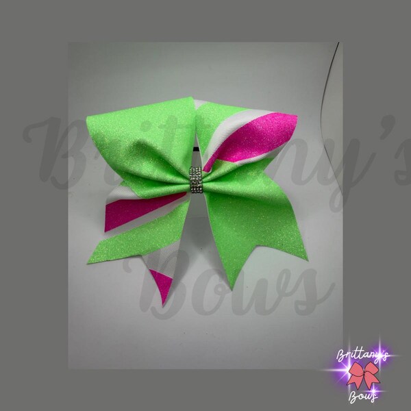 Cheerbow CUT FILE 3 Inch Bow - Digital File Only - Two Color Bow With ...