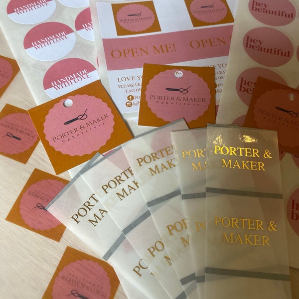 Personalised Box Seal Stickers - Logo Parcel Box Seals - Parcel Labels ...