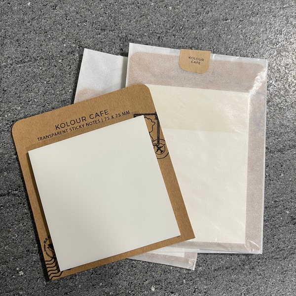 Transparent Matte Sticky Notes | Plastic Clear Sticky Notes for ...