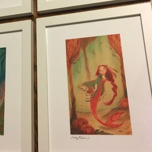 Autumn Mermaid: Art Print - Etsy