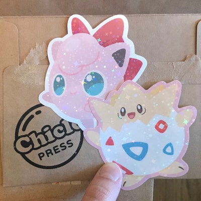 Jigglypuff Bow Sticker Video Game Stickers Laptop Stickers - Etsy