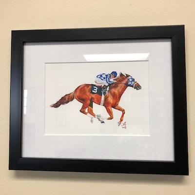 The Finishing Stride: Secretariat's Triumph Horse Racing Print, Equine ...