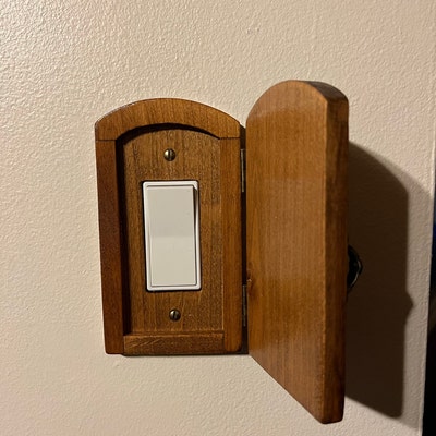 Blank Cover B23 Cherry Wood, Hidden Outlet Cover, Phone Jack Over ...