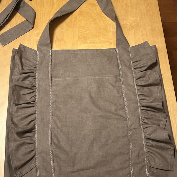 Sewing Pattern for Bag With Ruffles, Zero-waste Sewing Instructions for ...