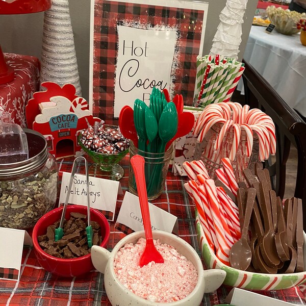 Hot Cocoa Bar Digital Download Kit, Hot Chocolate Station Digital Signs ...