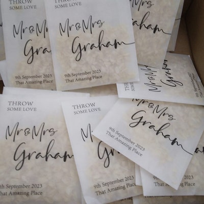 Happy Tears Tissue Packets Wedding Tissues Wedding Guests - Etsy