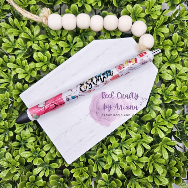 Nurse Doctor Pen Wrap, Hospital Medical Equipment Doodle Full Wrap ...